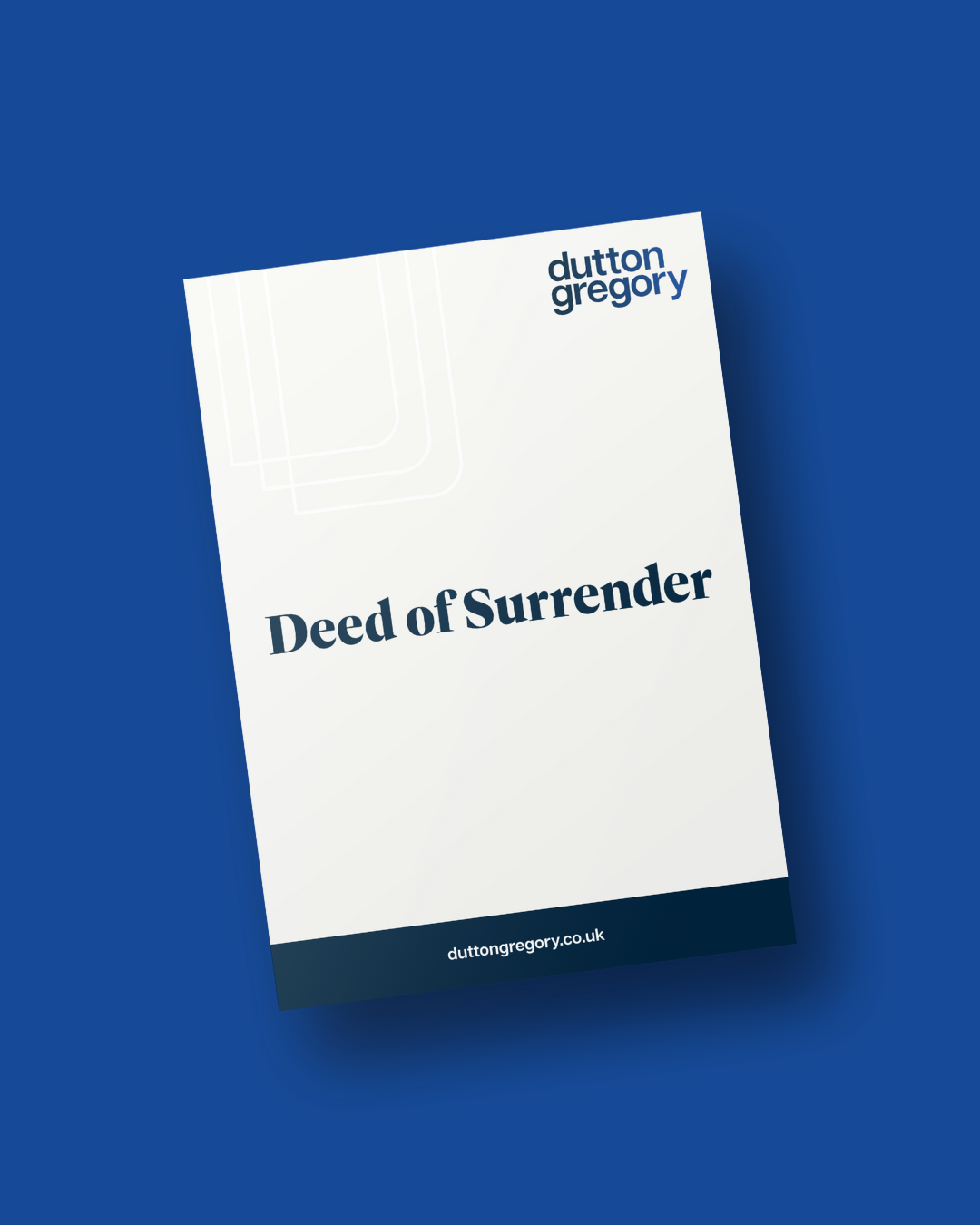Deed of Surrender Download | Dutton Gregory